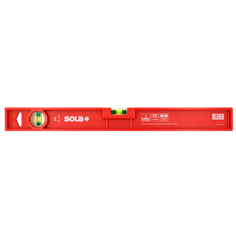 Уровень пластиковый PF 50, L=50 см, 2 глазка SOLA 01412701