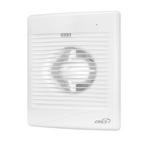 Вентилятор осевой с обратным клапаном с таймером 250х180 мм d100 мм белый