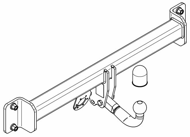 Фаркоп Steinhof B-056 для BMW X3 E83 2004-2010(паспорт и сертификат в комплекте)(без электрики)