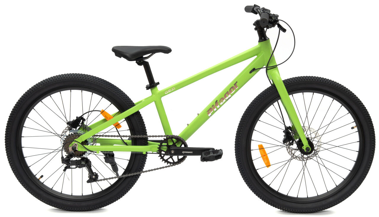 Подростковый велосипед Pifagor Q.E.D. 24" (2024) 24 Зеленый (130-150 см)