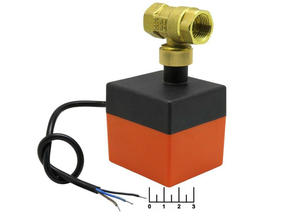 Моторизованный кран 220VAC 1/2" DN15 (3-х проводной) FVQ11-31S