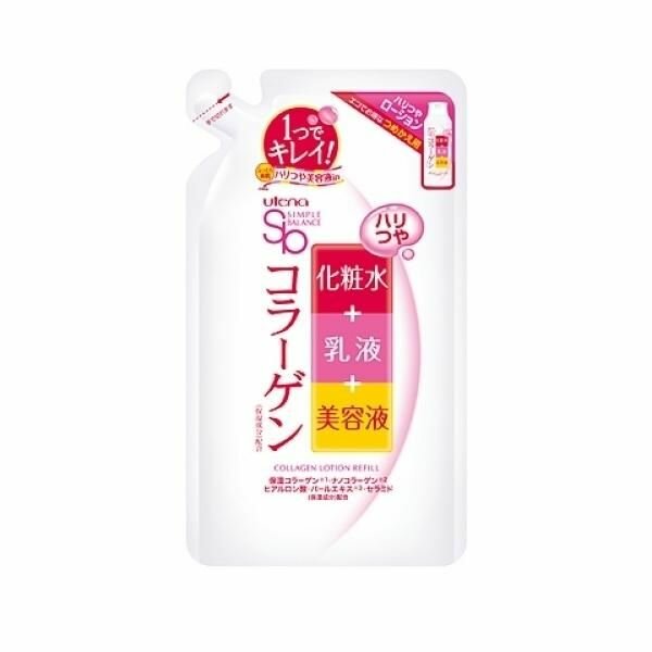 Utena Комплексный лосьон "Simple Balance" для утреннего ухода за кожей лица "3 в 1" (лосьон + молочко + эссенция) с коллагеном (подтягивающий) 200 мл, мягкая упаковка