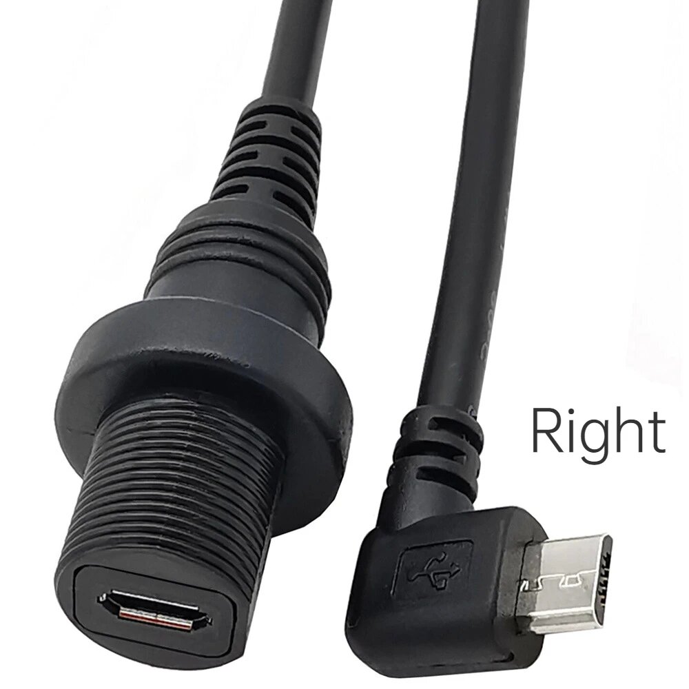 HOQO Водонепроницаемый кабель-удлинитель Micro USB 0.3м 1м 0,3 м, micro -Right