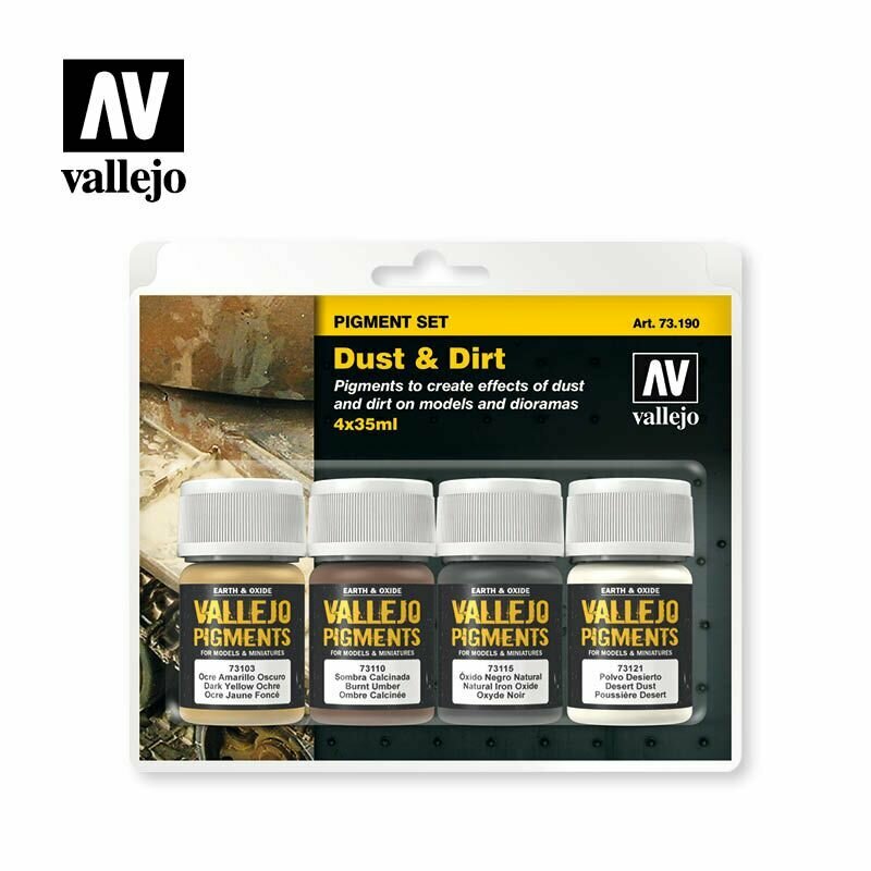 Набор красок Набор красок Vallejo Pigments Set: Dust & Dirt