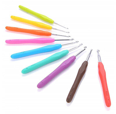 Крючок для вязания и рукоделия с удобной ручкой 2,5 мм (1 шт.)