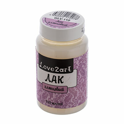 Лак для декупажа "Love2art" на водной основе 110 мл GLV-110 глянцевый