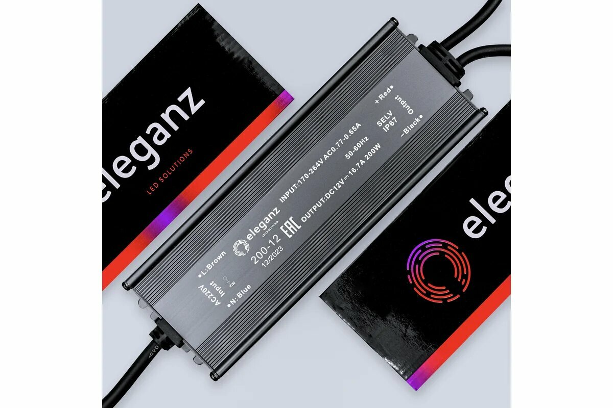 Eleganz Блок питания 12V 200W герметичный IP67 - надежный источник питания