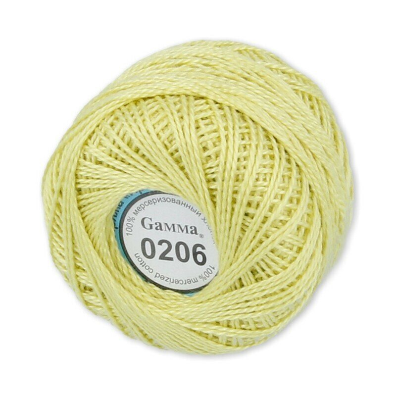 Пряжа "Gamma" Ирис 100% хлопок, цвет: 0206 (2 шт.)