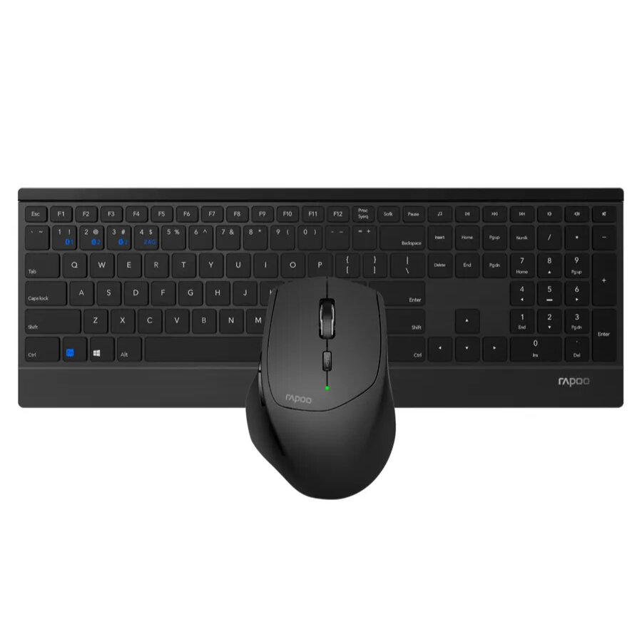 Беспроводной комплект клавиатура+мышь RAPOO 9500M черный