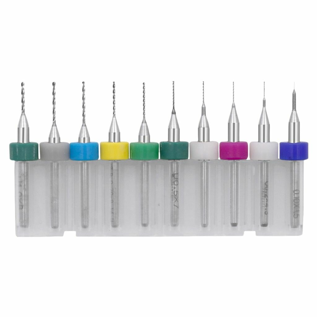 Бур, Вольфрамовое микросверло для гравировки - от 0.1 до 1мм, 1 коробка