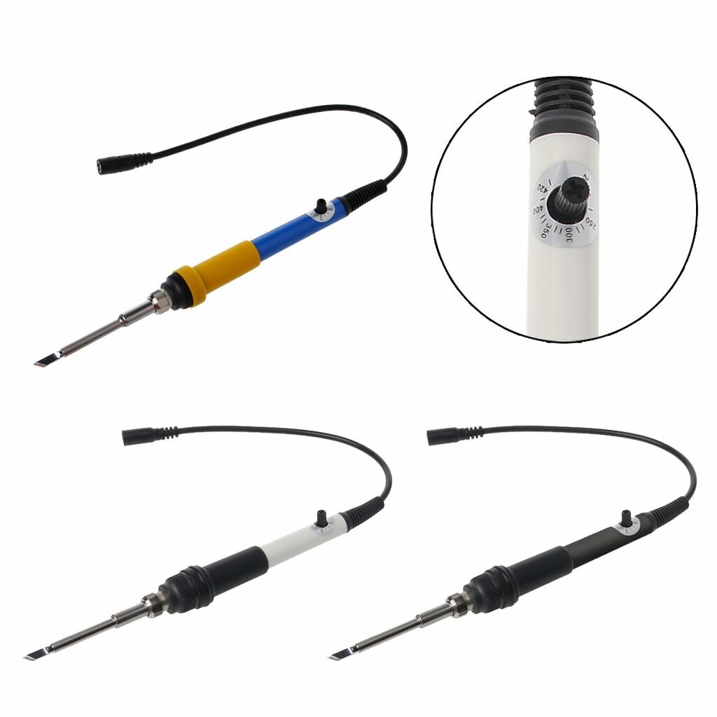T12 для постоянного тока 12-24 В 75 Вт мини-электрический паяльник с регулируемой температурой + наконечник