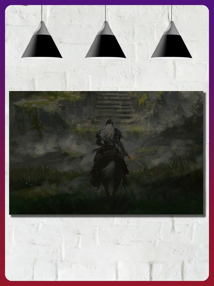 Картина интерьерная на дереве Игры Dark Souls - 62412192