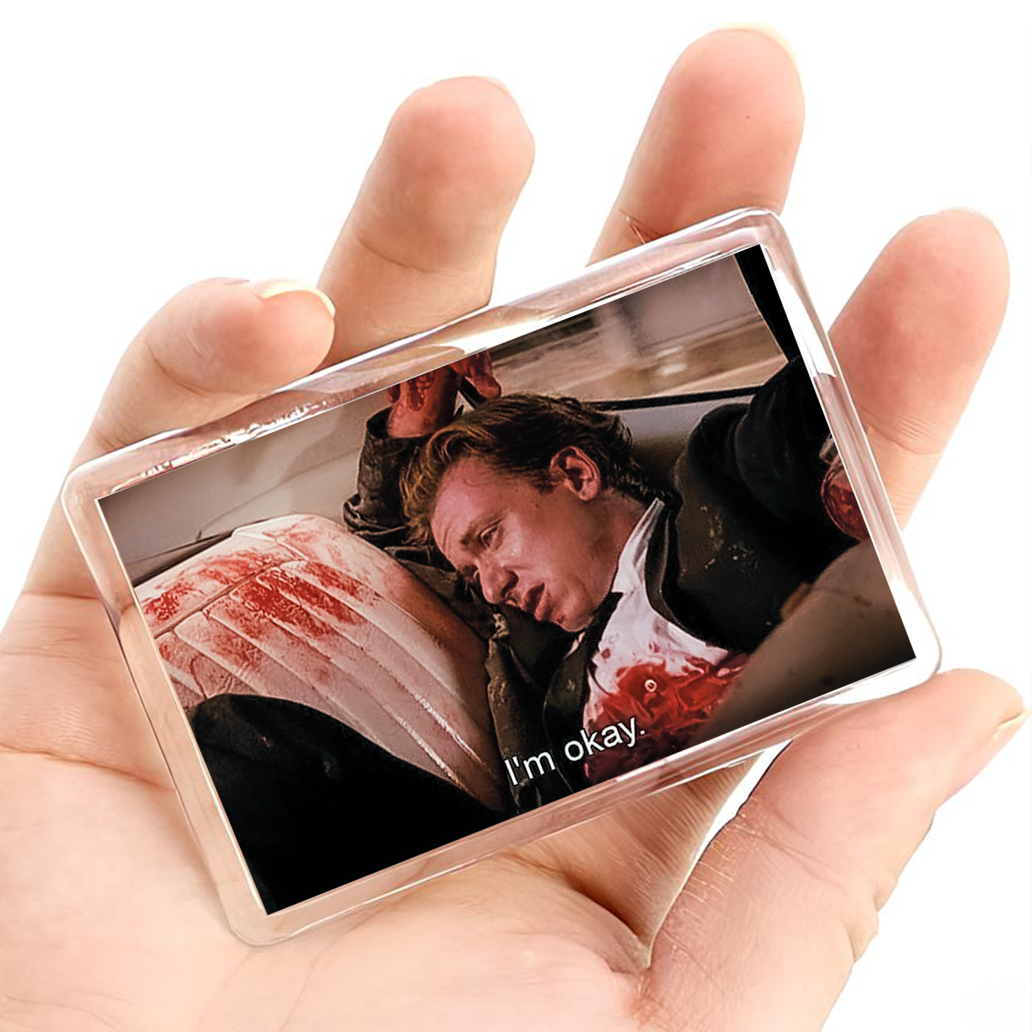 Магнит на холодильник "Я в порядке Тарантино" (50х74мм, магнит на холодильник)