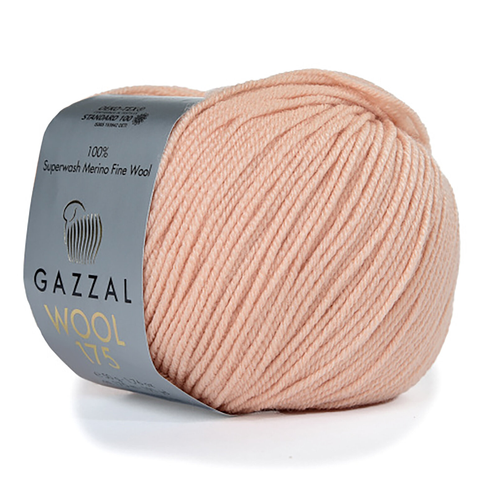 5 Мотков, Gazzal Wool 175, 100% Тонкая шерсть мериноса супервош / 50 гр. - 175 м, Цвет-347