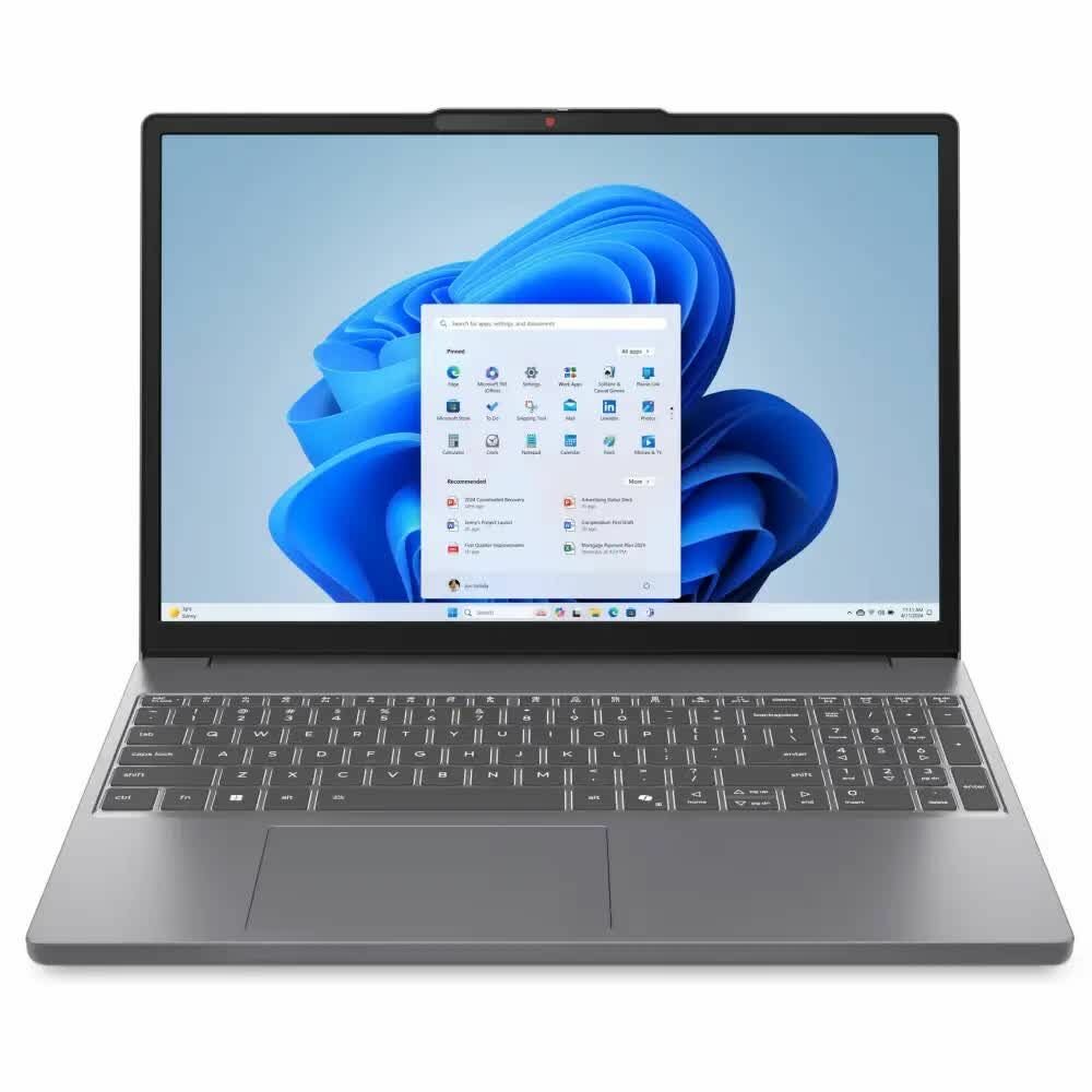 Ноутбук Lenovo IdeaPad Slim 3 15IRH10 серый 83K1002VRK
