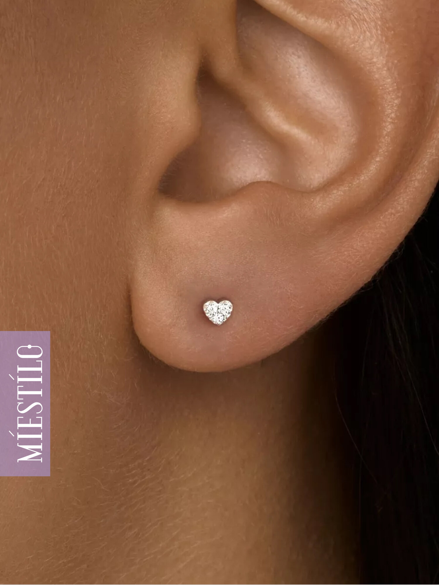 Серьги пусеты, серебро, 925 проба, родирование, фианит