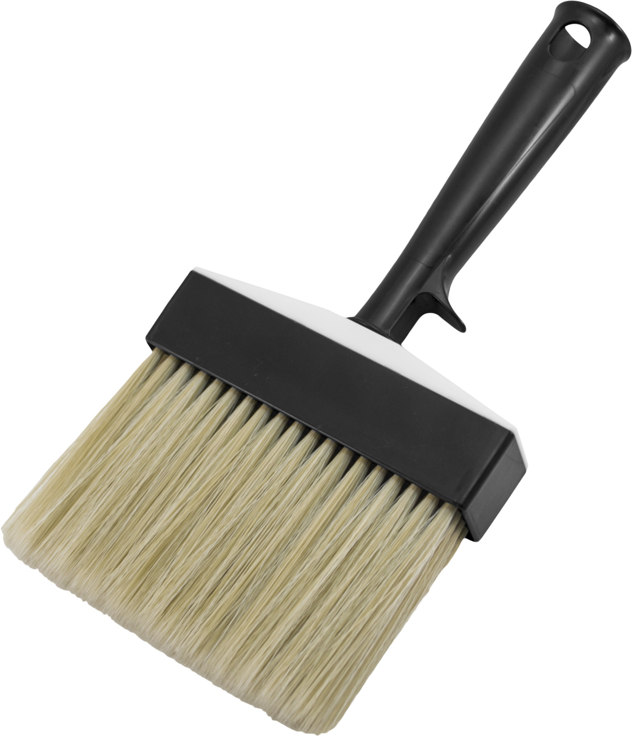 Кисть малярная DECOR / Декор Black Edition ракля, со смешанной светлой щетиной, 30×120мм / малярные и отделочные инструменты