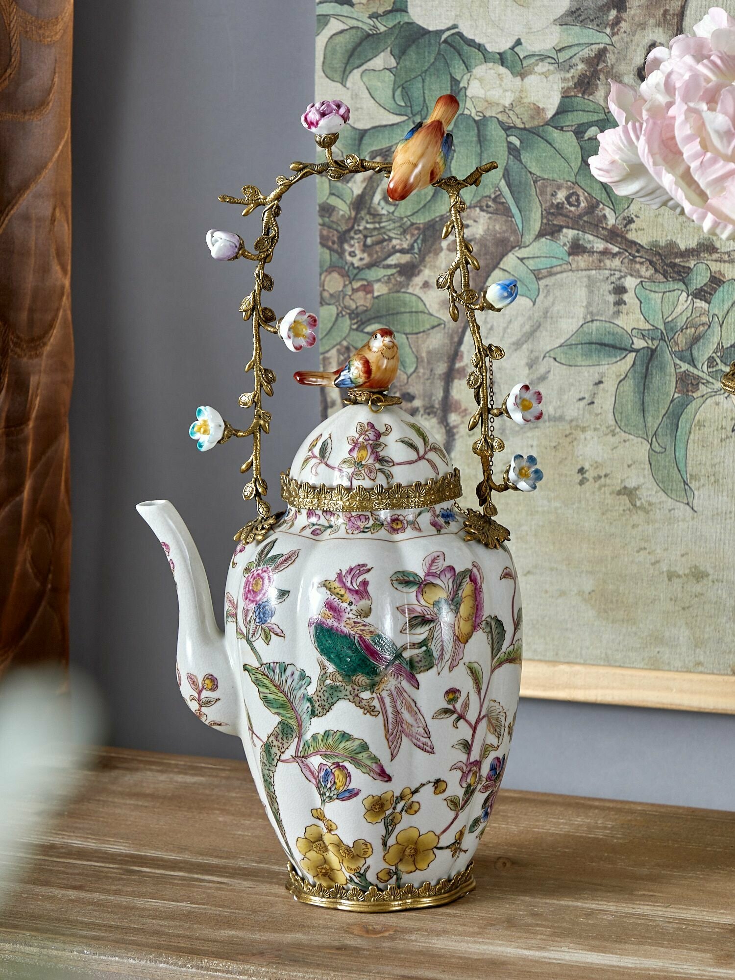 31G2086/J940HC/Y3103 Чайник декоративный 25x17x45см, Glasar