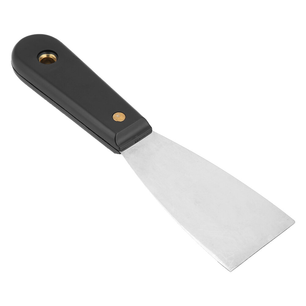 Grey Knife Scraper Wallpaper Paint Shovel Stainless Steel Putty Knife Blade Soft Grip Handle, 100% Brand New, 45# steel, maintenance function, 1 * Putty Knife