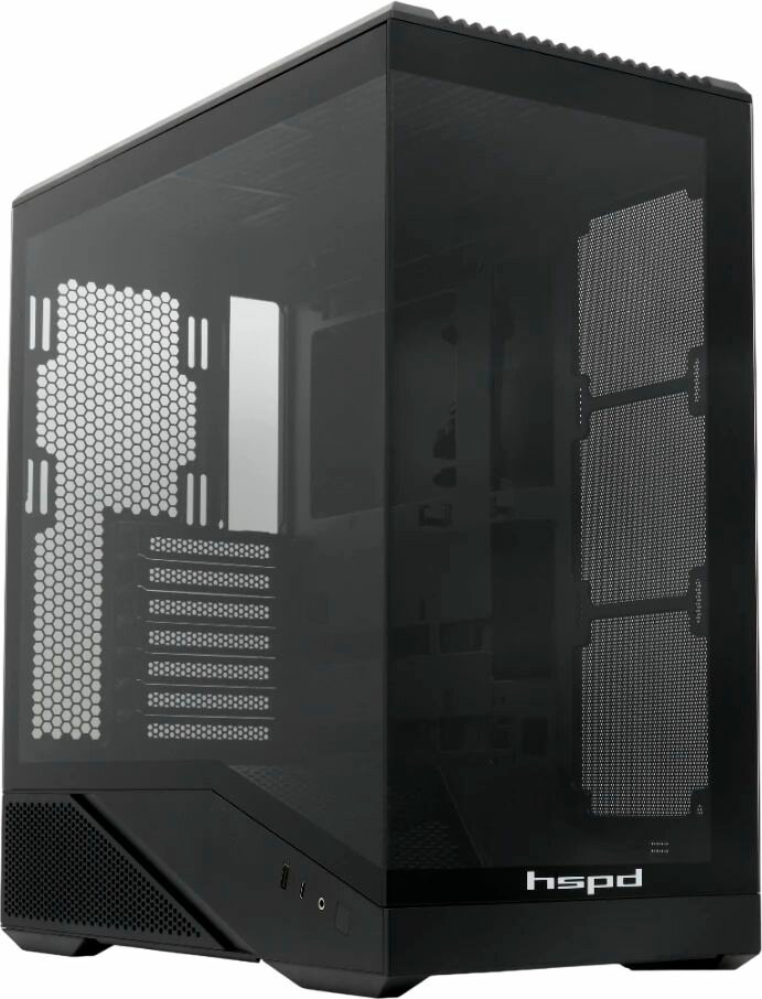 Корпус без блока питания HSPD F711-TGBK Black