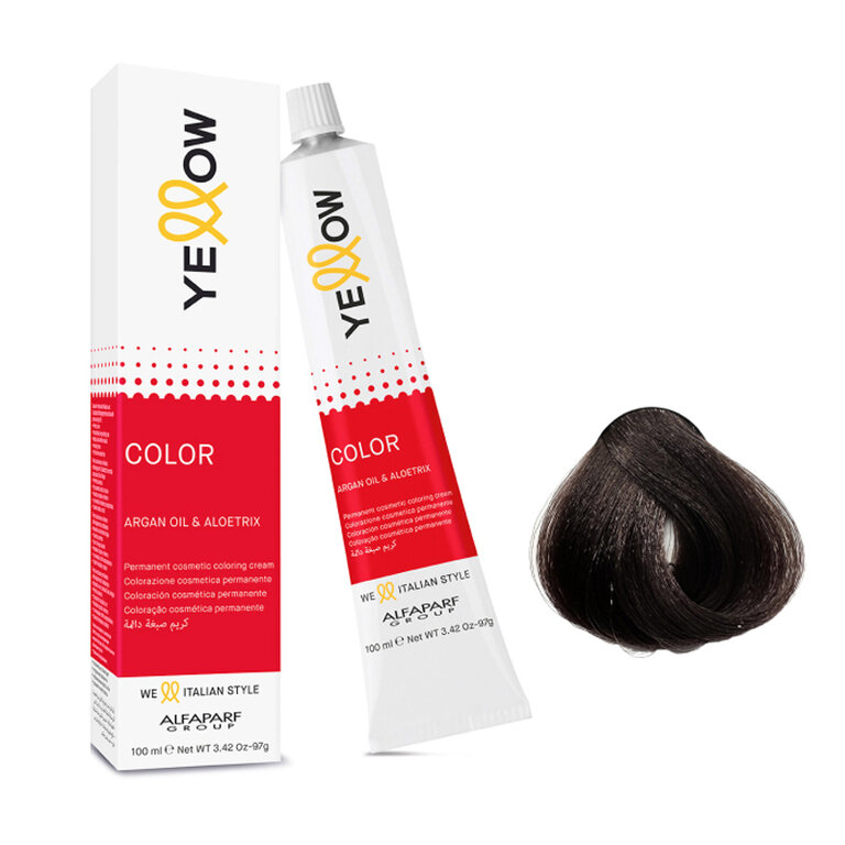 YELLOW PROFESSIONAL Ye Color Permanent Coloring Cream Ye Color Перманентная крем краска 6.51 100 мл