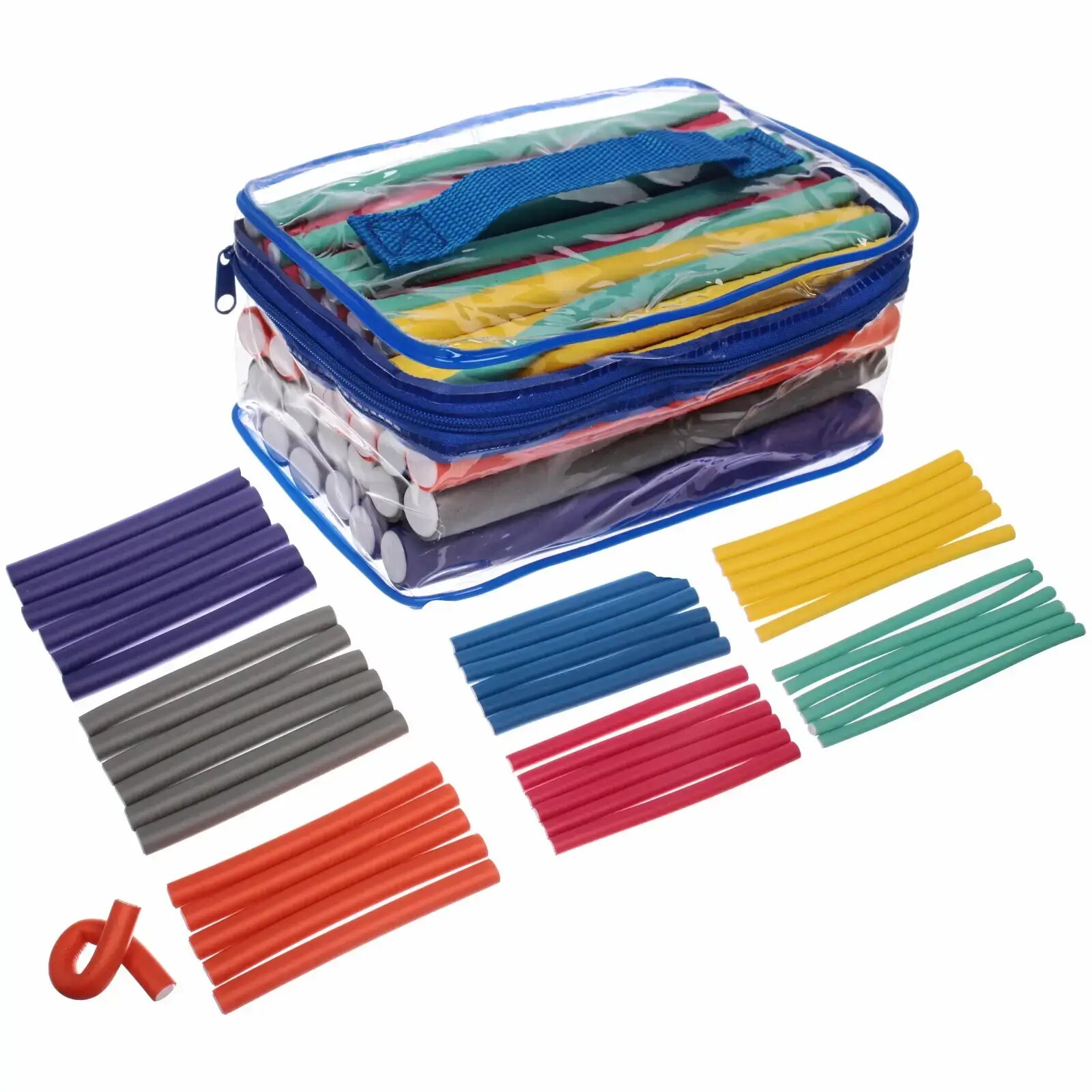 Бигуди бумеранги «Magic Curl» 42шт, разноцветные, длина 18см, удобство