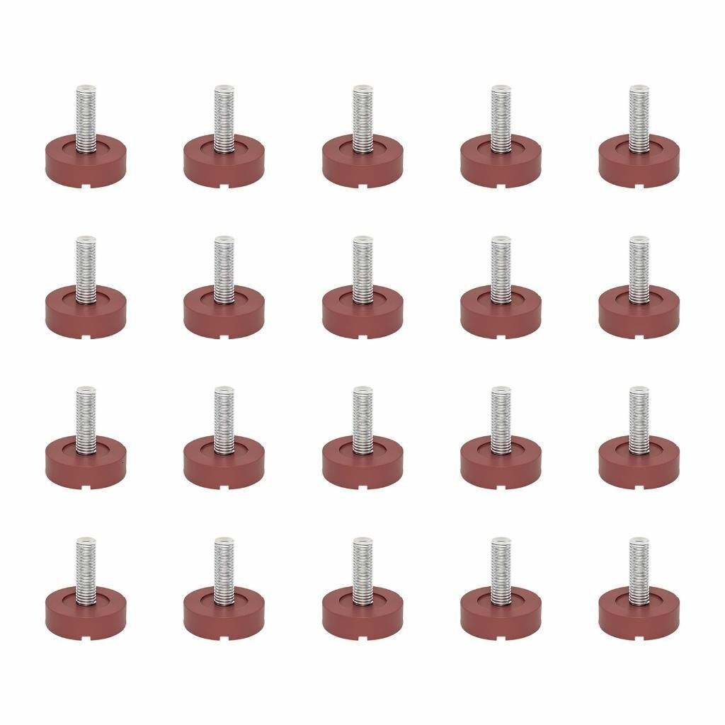 Уголок мебельный,20 штук, бесшумная и износостойкая подставка для ног регулировки мебели-№ 8