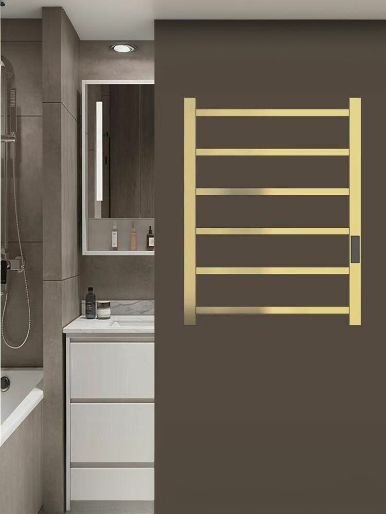 Электрический сушитель для полотенец в форме лестницы, белый, 450x600 мм