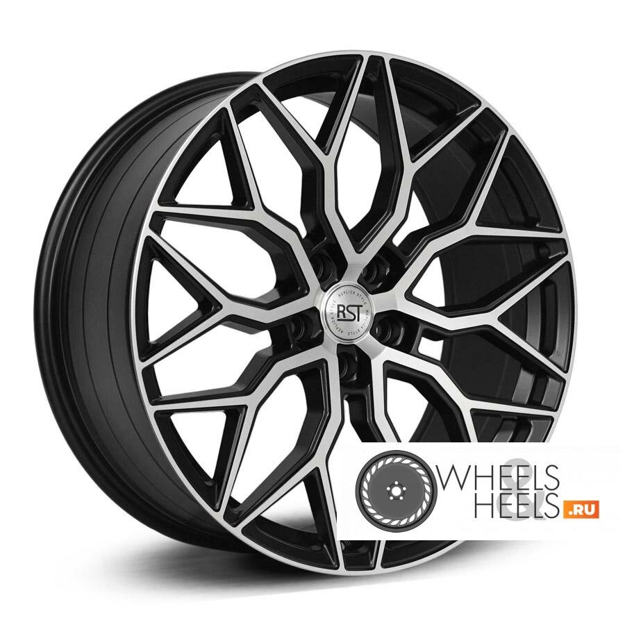 RST R2104FF 21x9 5x114.3 et40 dia67.1 Черный матовый с полированной лицевой поверхностью