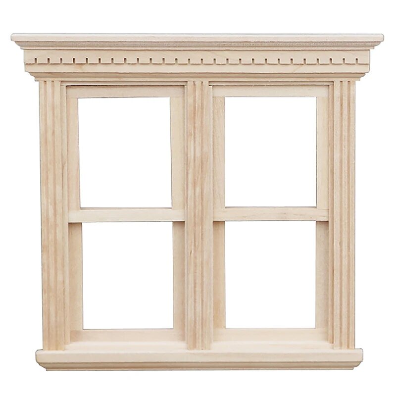 Деревянные раздвижные окна для кукольного домика GJCUTE 1:6/1:12 B