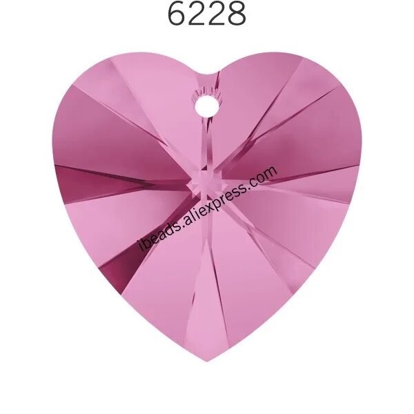 Подвеска Swarovski XILION сердце из хрусталя Розовый, 10.3x10mm (1 piece), Rose 209