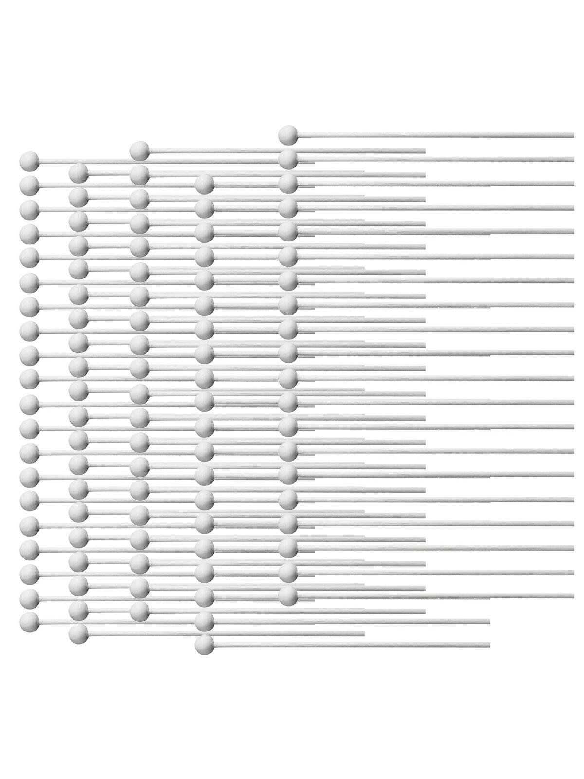 100 шт, деревянные палочки для перемешивания кофе с круглой головкой