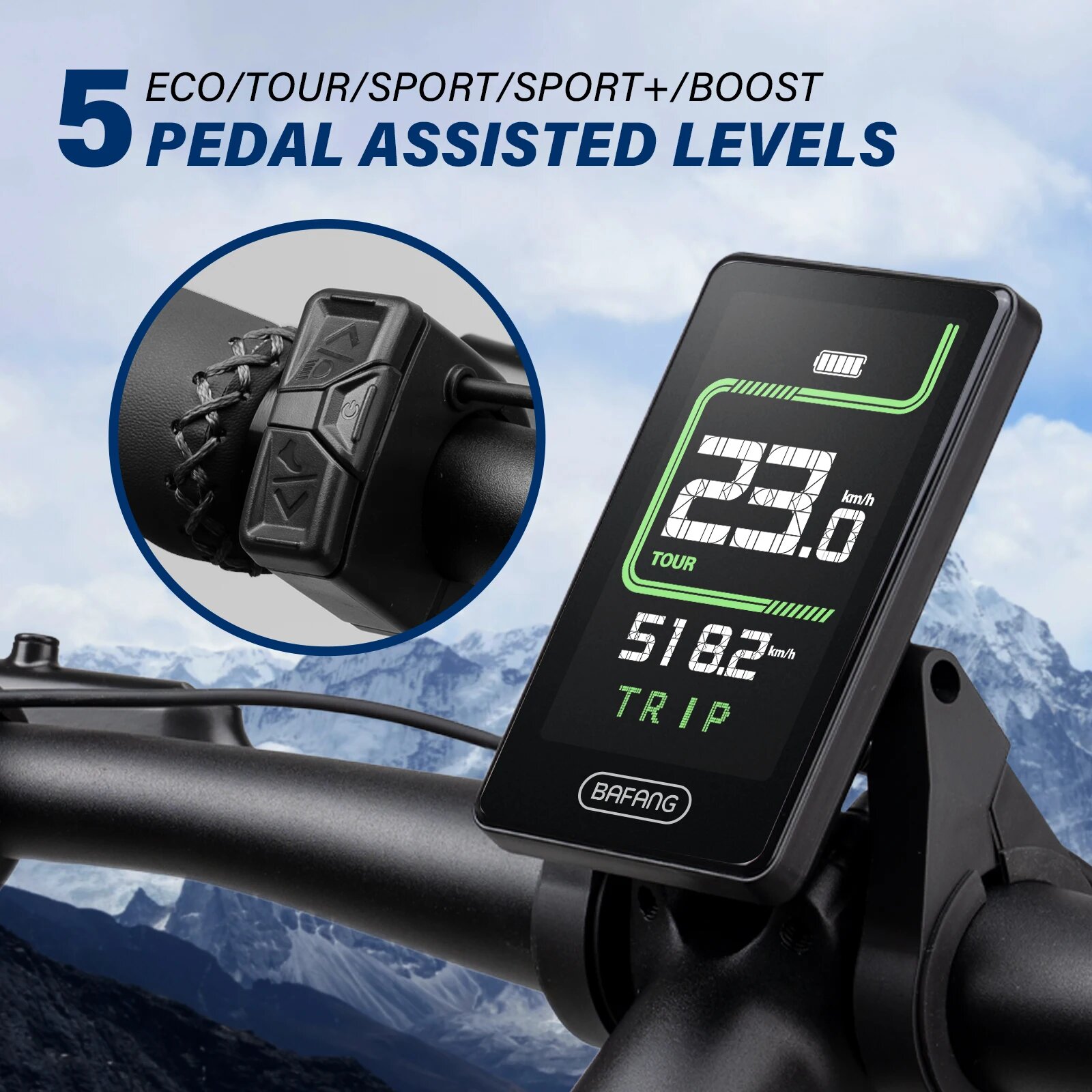 Дисплей Bafang DPC020 CAN 3.5 дюйма для электровелосипедов