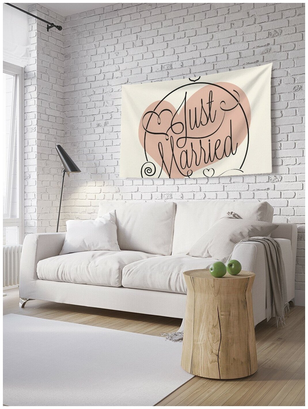 Горизонтальное фотопанно JoyArty на стену "Молодожены", 100x150 см