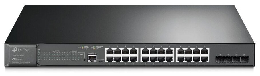 TP-Link Коммутатор TP-Link TL-SG3428MP 24G 4SFP 24PoE+ 384W управляемый