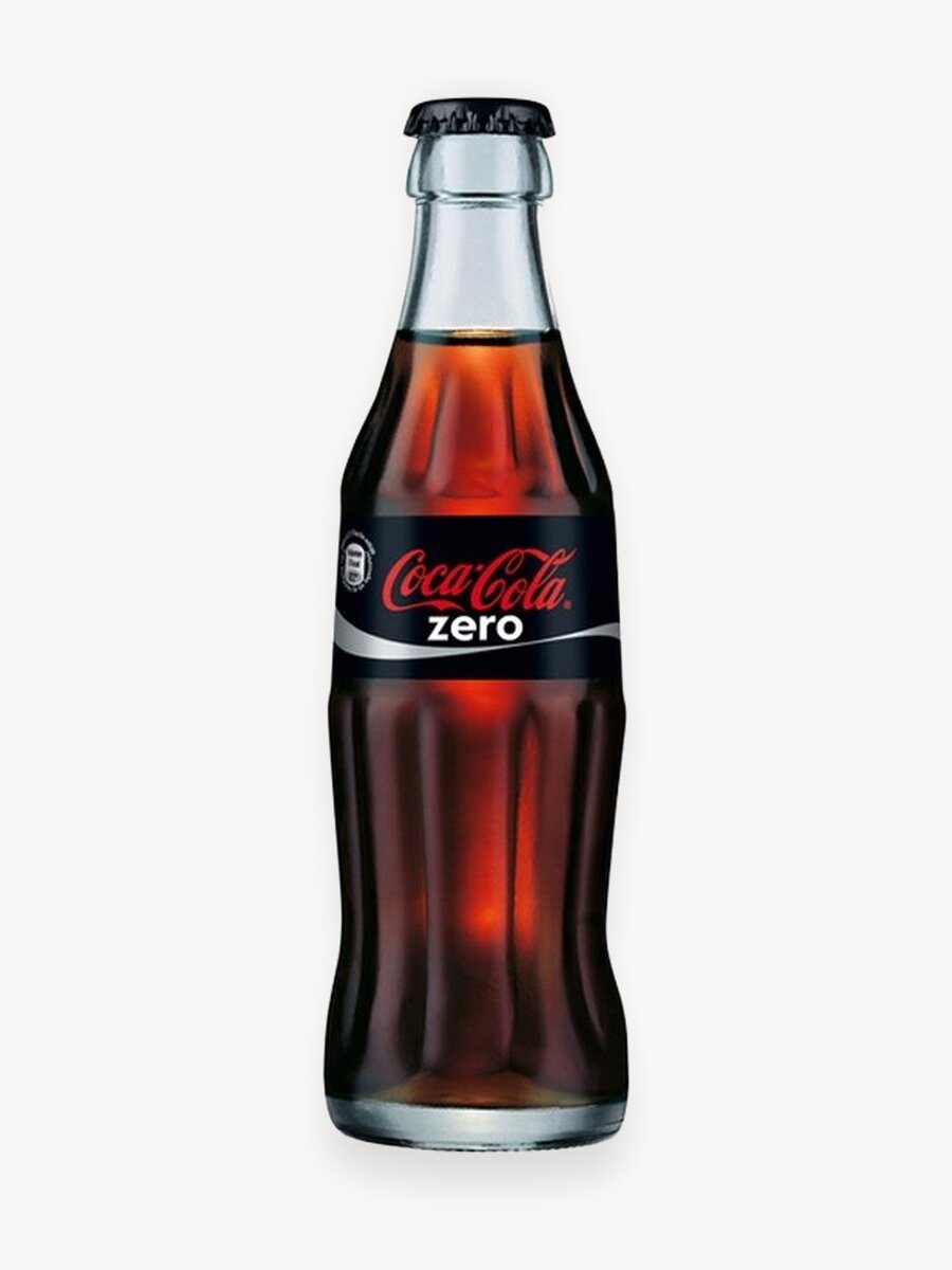 Coca-Cola Zero газированный напиток стекло 330 мл