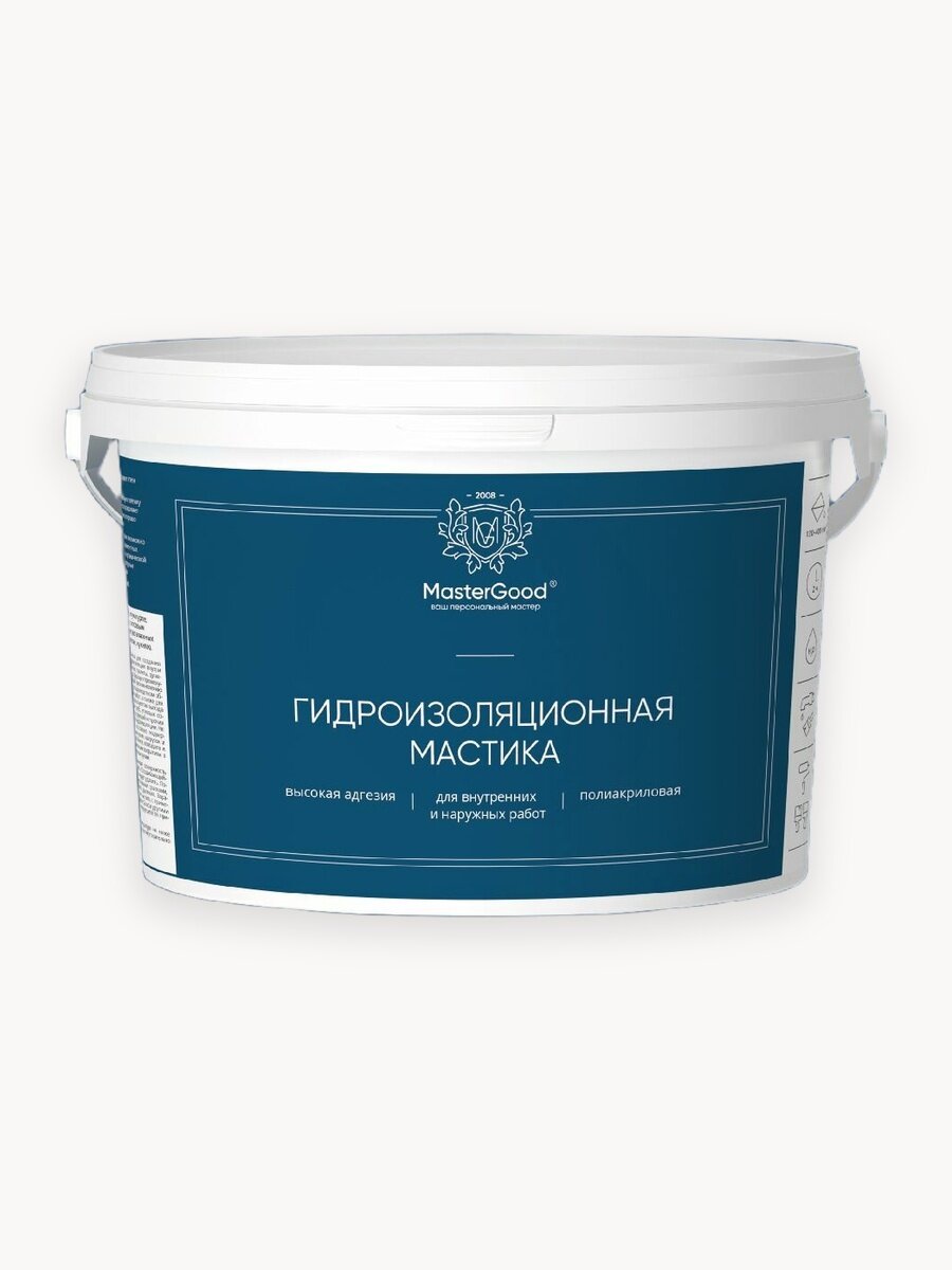 Гидроизоляция MasterGood (3 кг) / для душевой, туалета и ванной