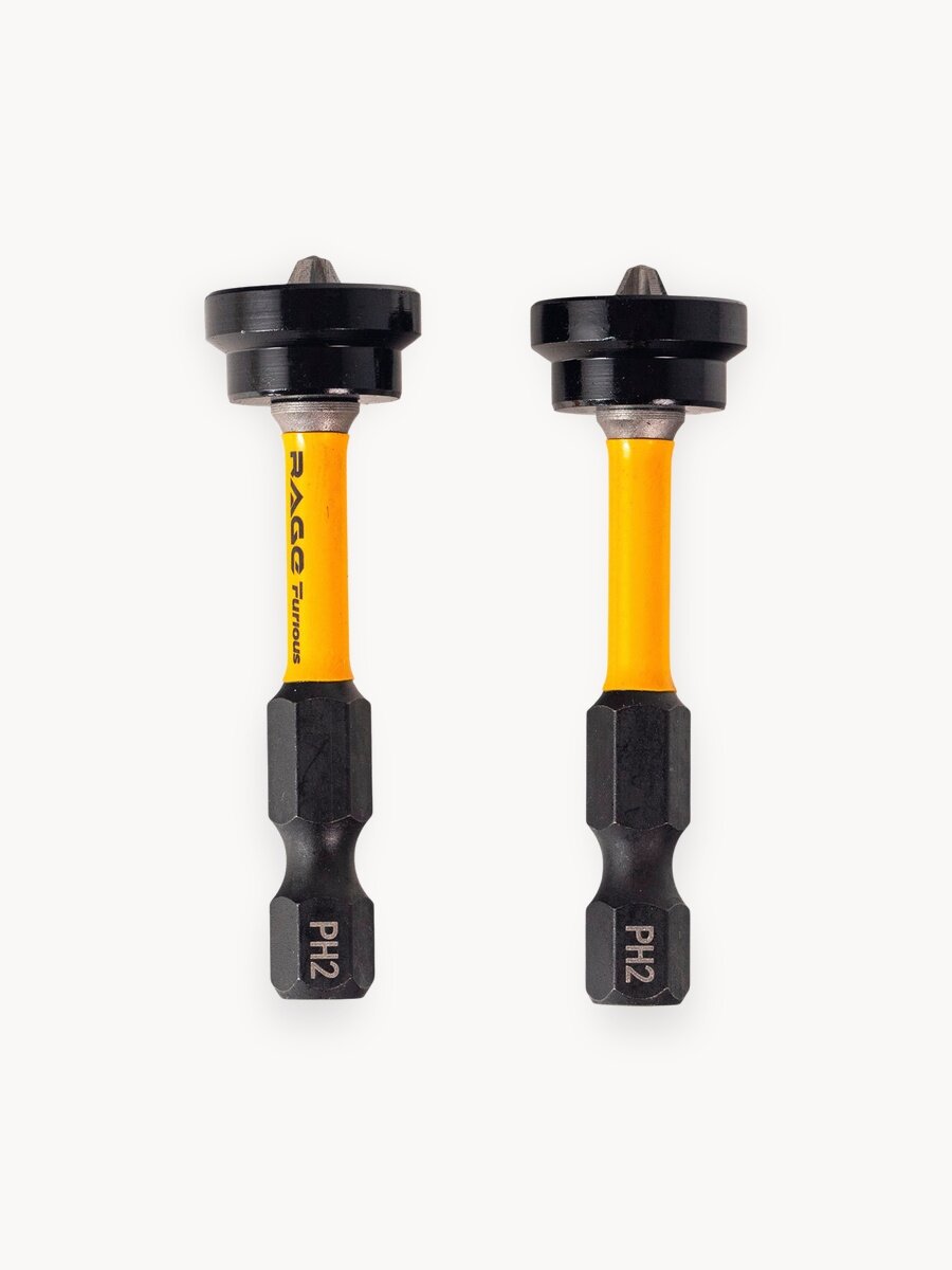 Биты магнитные с ограничителем S2 PH2 x 50 мм 2 шт RAGE Furious