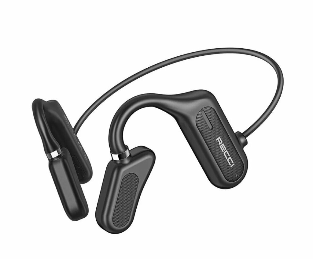 Наушники беспроводные Recci Flutter Air Conduction, 110 mAh, BT5.0, 15.8 г, Черный