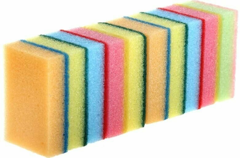 Губка для посуды "ЧистоДел" Макси (10 шт) 88*58*29