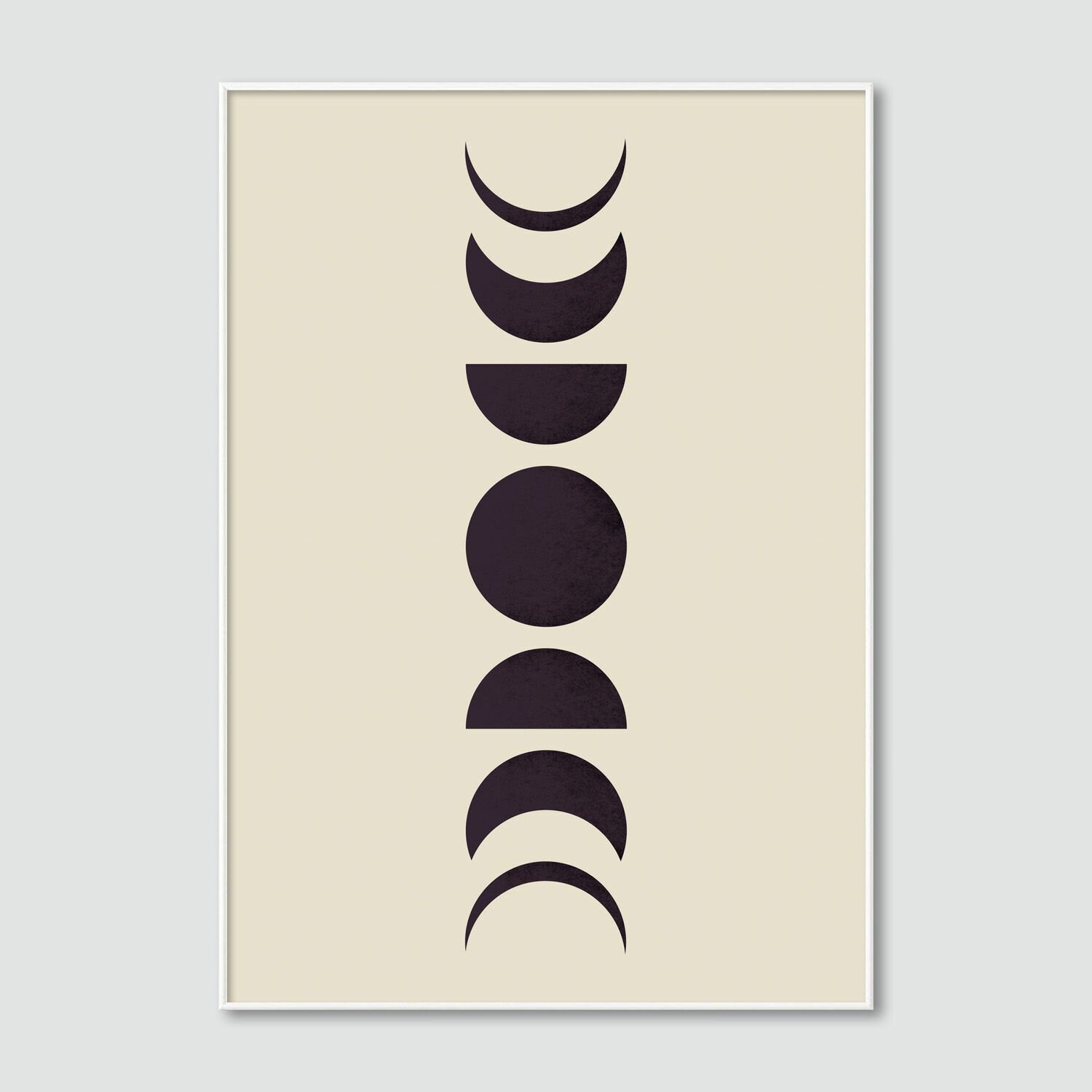 Постер в раме 50х70 Postermarkt, Фазы Луны
