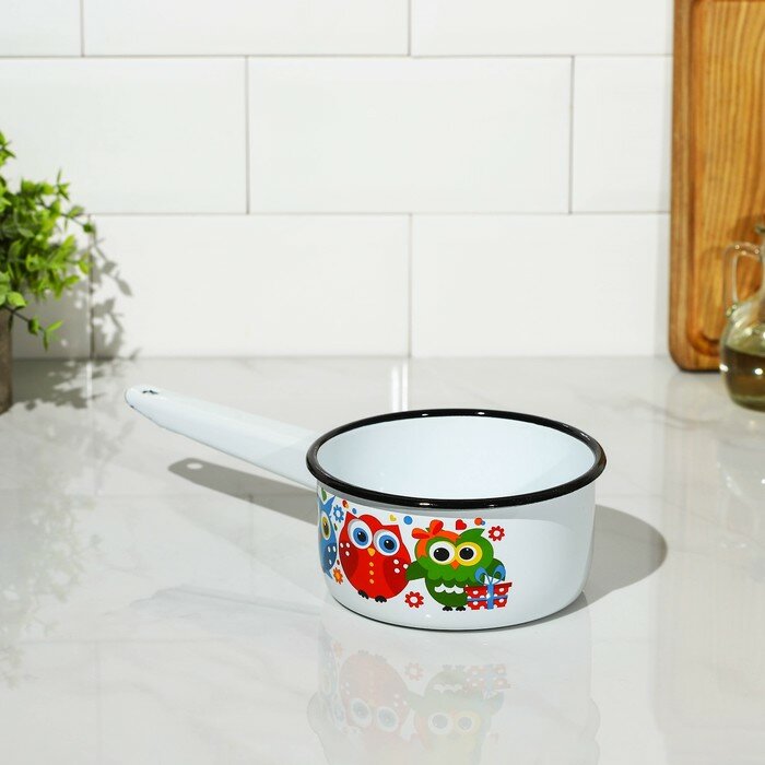Ковш СтальЭмаль "Совы", 1 л