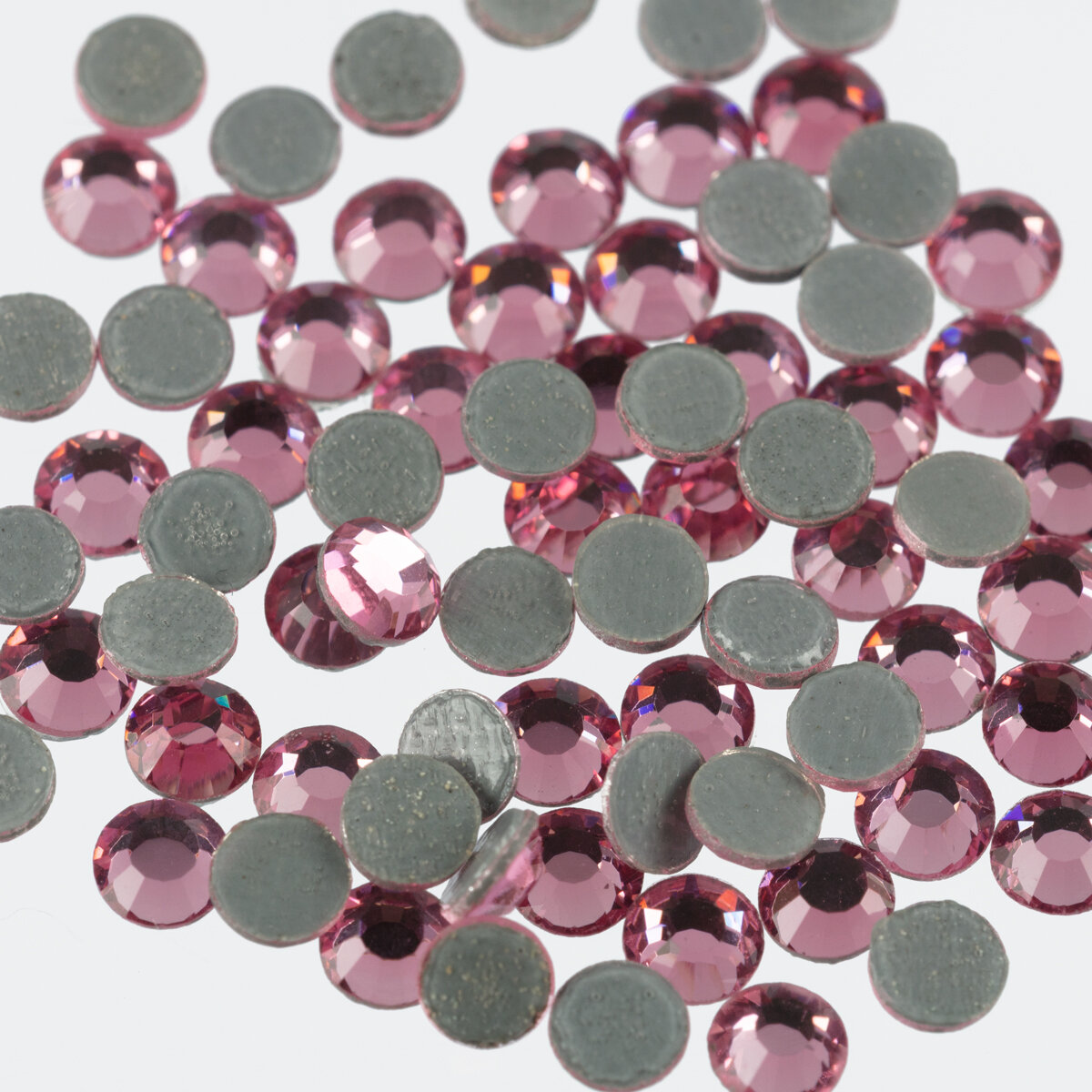 Стразы термоклеевые "Zlatka" ZRTG-1072 SS10 цветные 2.7 мм стекло 72 шт №23 розовый (Rose)