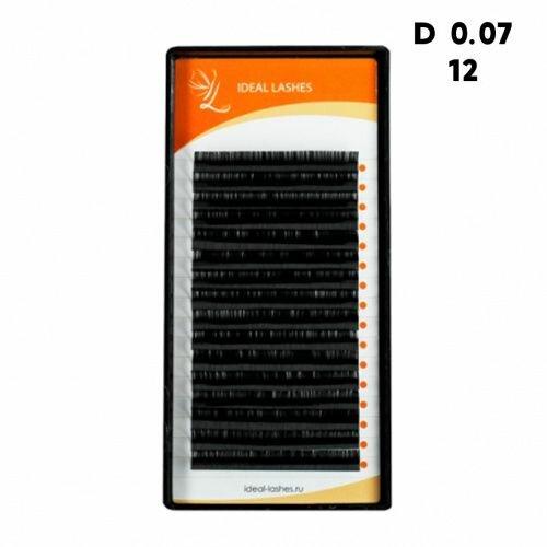 Ресницы "Ideal lashes" черные 16 линий D 0.07 12