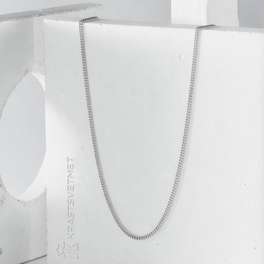 Цепь серебро, 925 проба, родирование