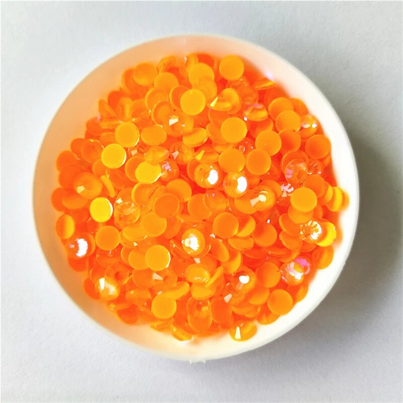 Стразы оранжевые стеклянные Mix s6-s20 1340pcs Orange AB