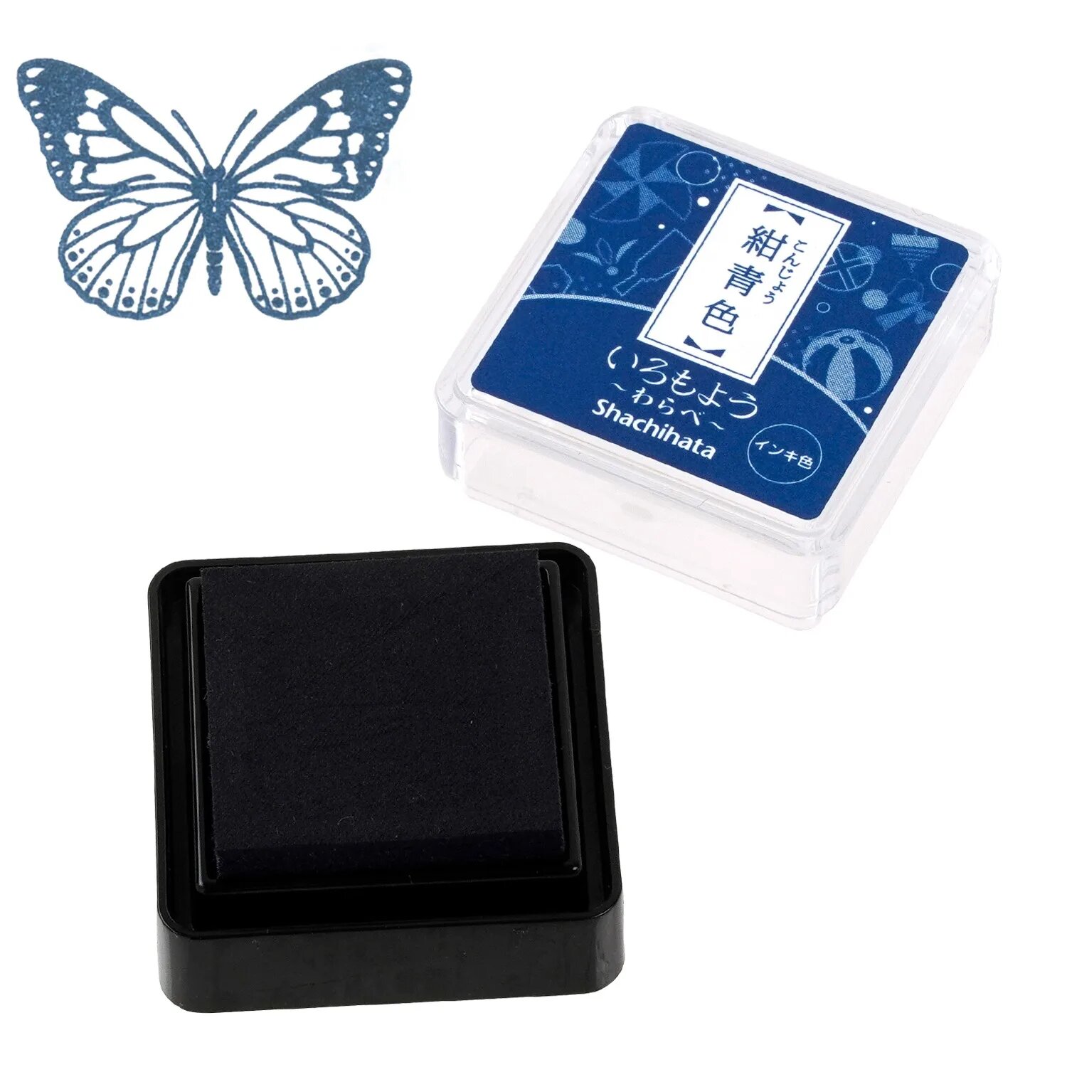 Shachihata подушка для штампа, синий, 1pc ganqing