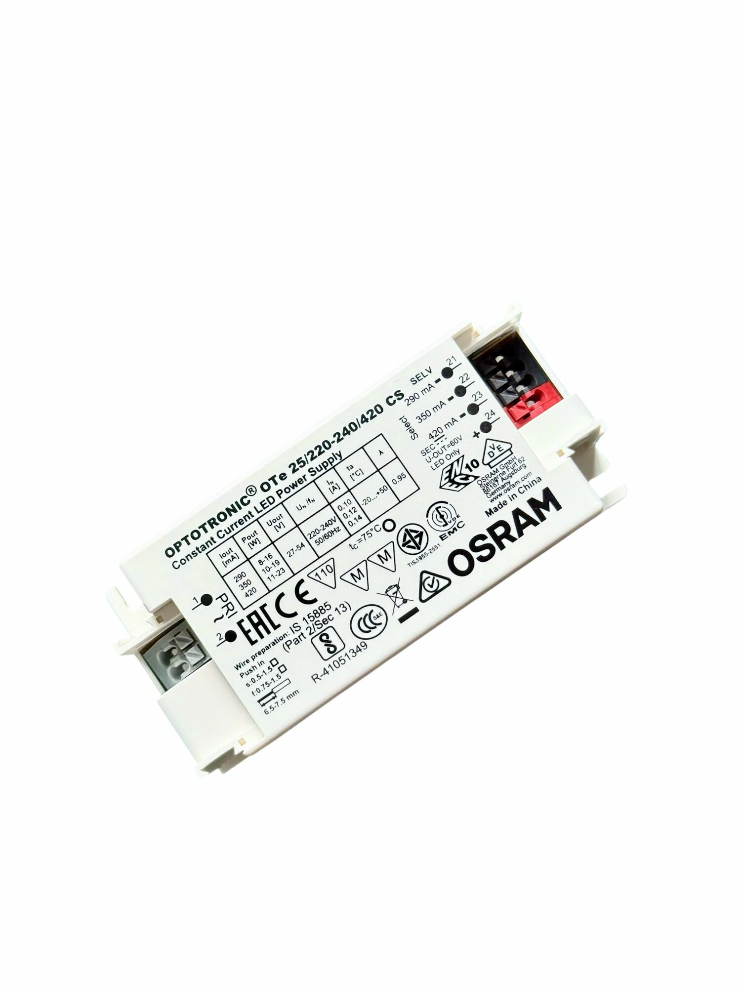 ЭПРА OPTOTRONIC OTe 25/220-240/420 CB