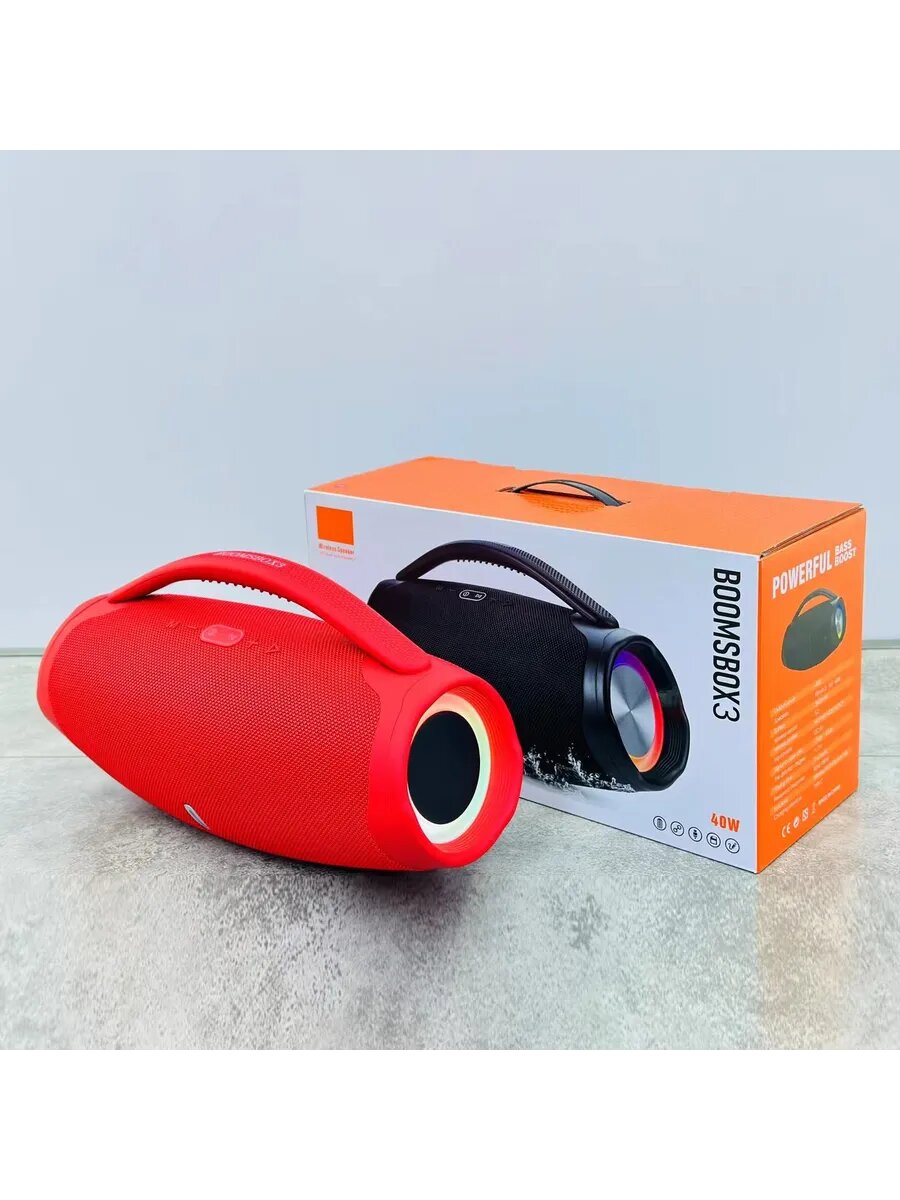 Портативная колонка Мегафон "BOOMBOX 3", 40Вт, Bluetooth, управление со смартфона