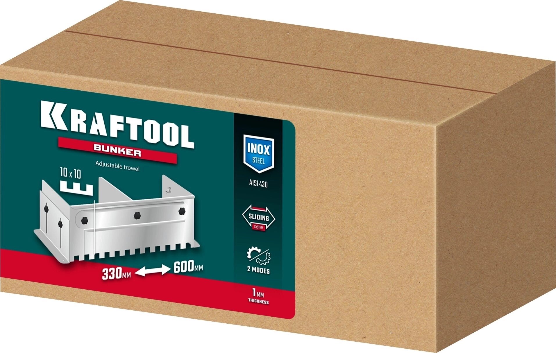 Раздвижная гребенка для плитки KRAFTOOL 0808-10